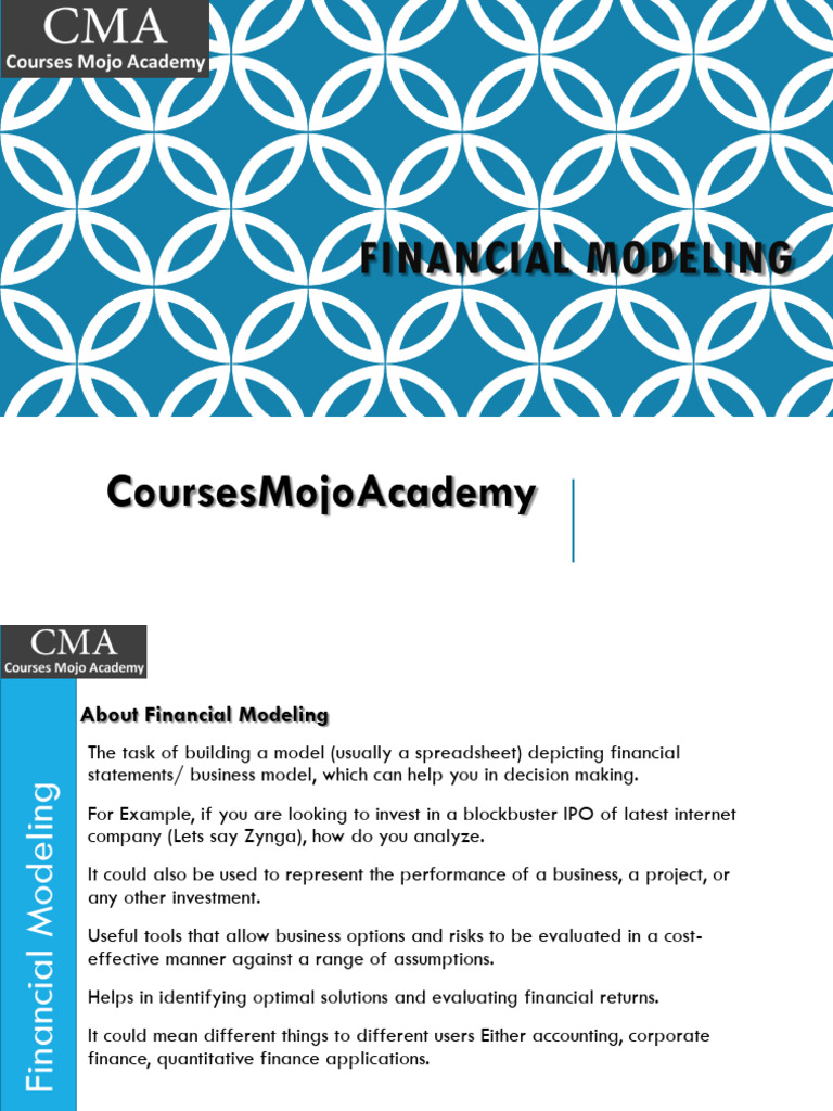 Financial Modeling | PDF | Valuation (Finance) | Cost Of Capital