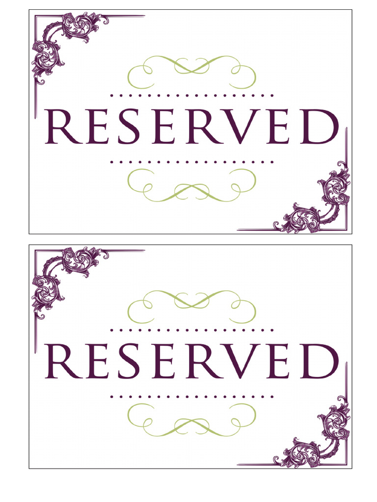 Reservation Slips | PDF