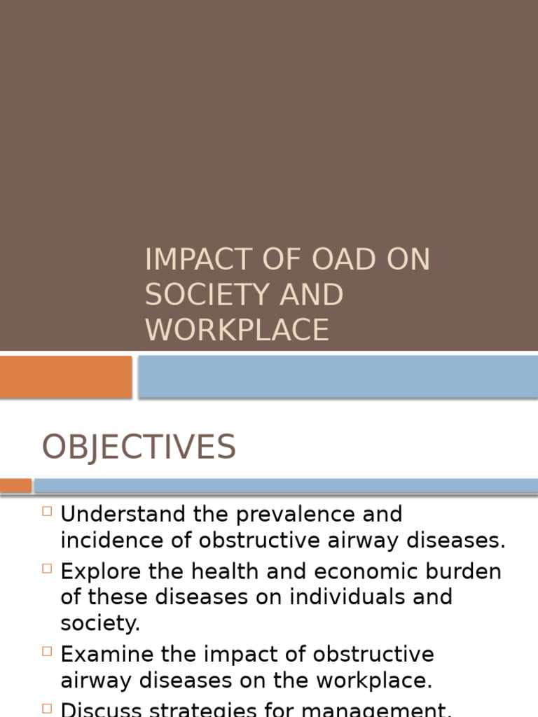Impact of Oad On Society and Workplace | PDF | Chronic Obstructive ...
