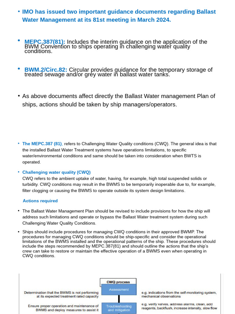 CWQ & Sewage Water New Regulation | PDF | Water Quality | Environmental ...