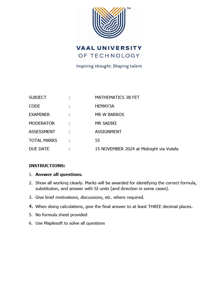 Hemay3a Assignment 2024 | PDF | Teaching Methods & Materials