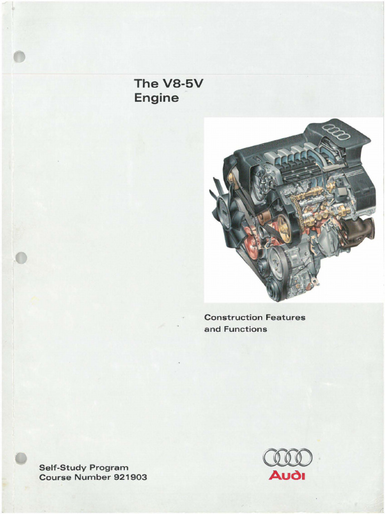The V8-5V Engine SSP 921903 | PDF | Engines | Pump