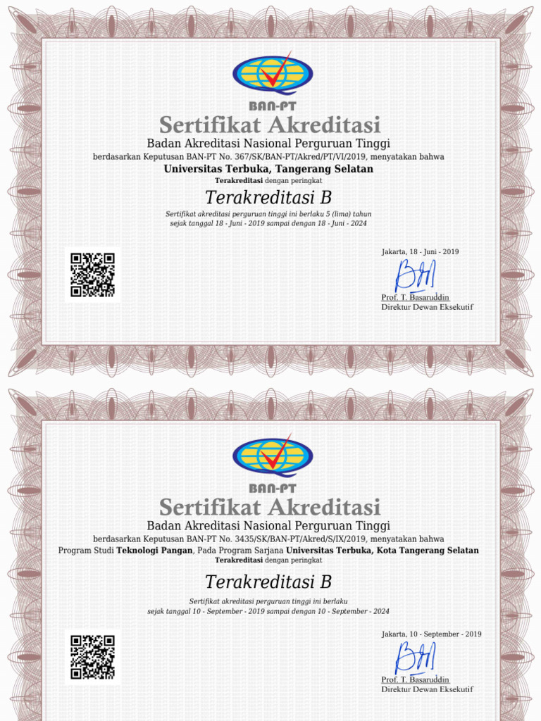 Sertifikat Akreditasi - Compressed | PDF