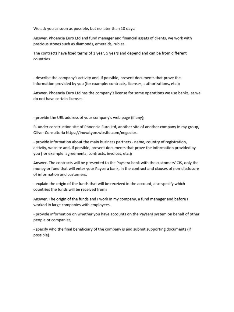 We Ask You As Soon As Possible | PDF | Finance & Money Management