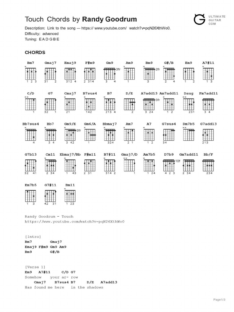 Randy Goodrum - Touch 92 Ballad, Tab | PDF