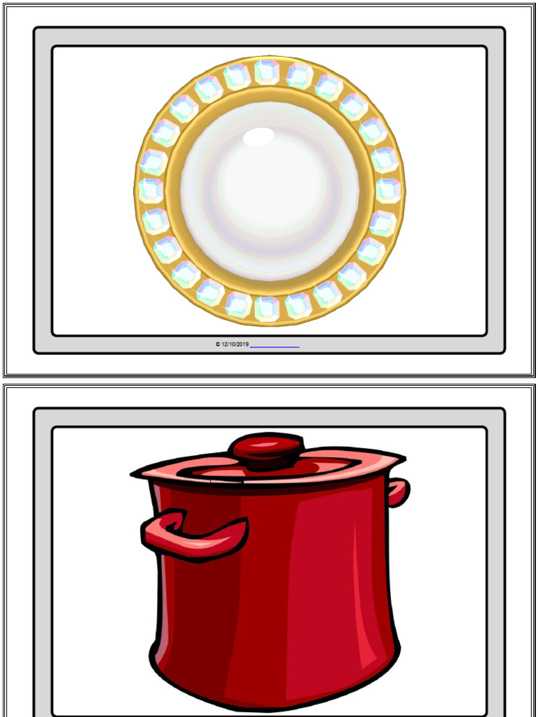 Kitchen Utensils Vocabulary Esl Printable Flashcards Without Words For ...