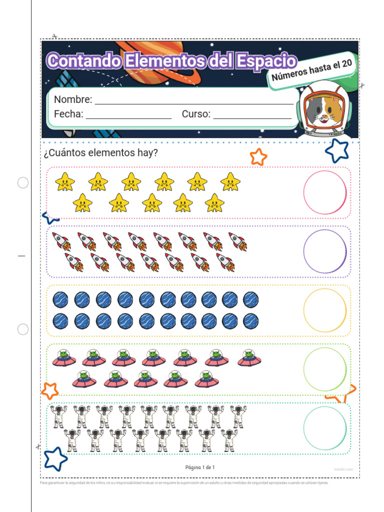 Contar Hasta El 20 | PDF