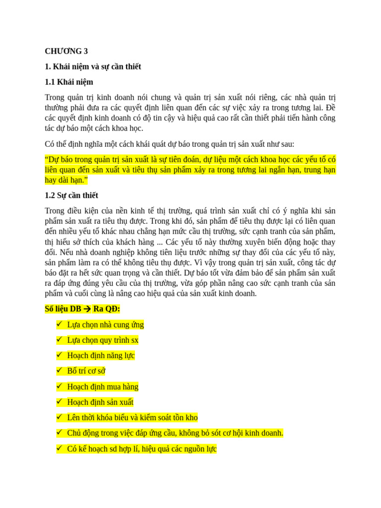 QTVH chương 3 + 4 khái niệm | PDF