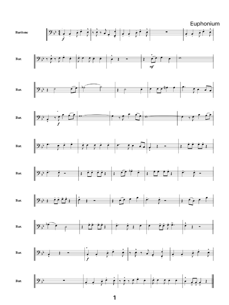 Euphonium | PDF