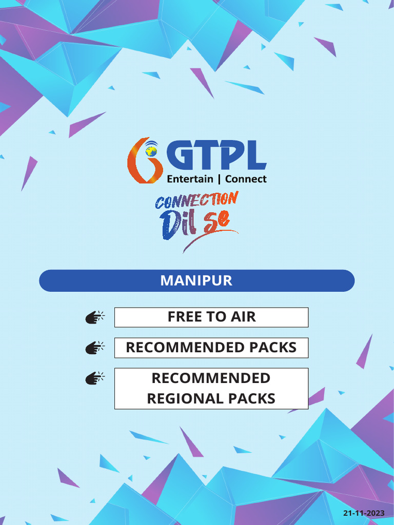 GTPL Recommended Packs - Manipur | PDF | High Definition Television ...