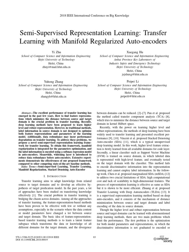 Zhu 2018 | PDF | Support Vector Machine | Deep Learning