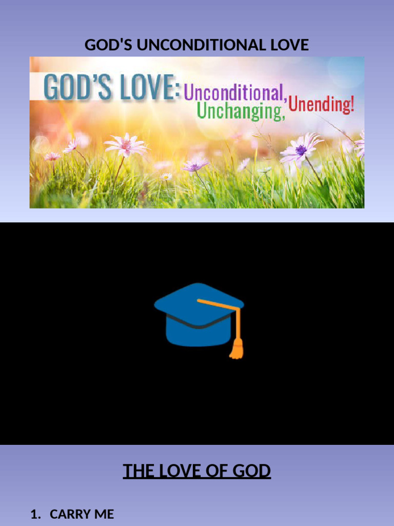 Gods Unconditional Love | PDF | Mercy | Love