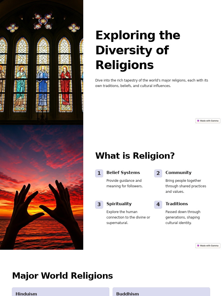 Exploring The Diversity of Religions | PDF | Salvation | Faith