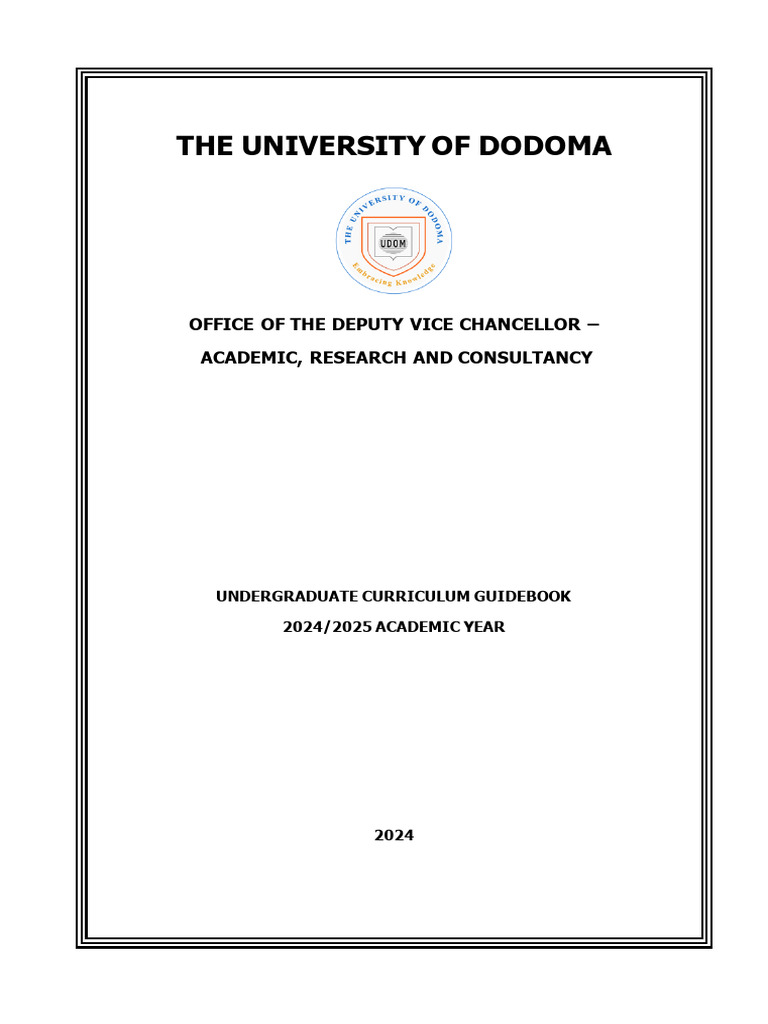 Final Curriculum Guidebook For The 2024-2025 | PDF | Bachelor's Degree ...