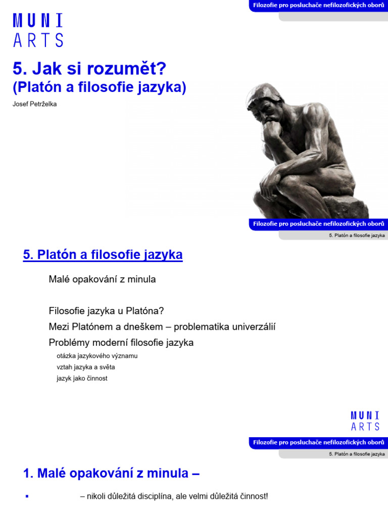 Platon Filosofie Jazyka 2024 | PDF