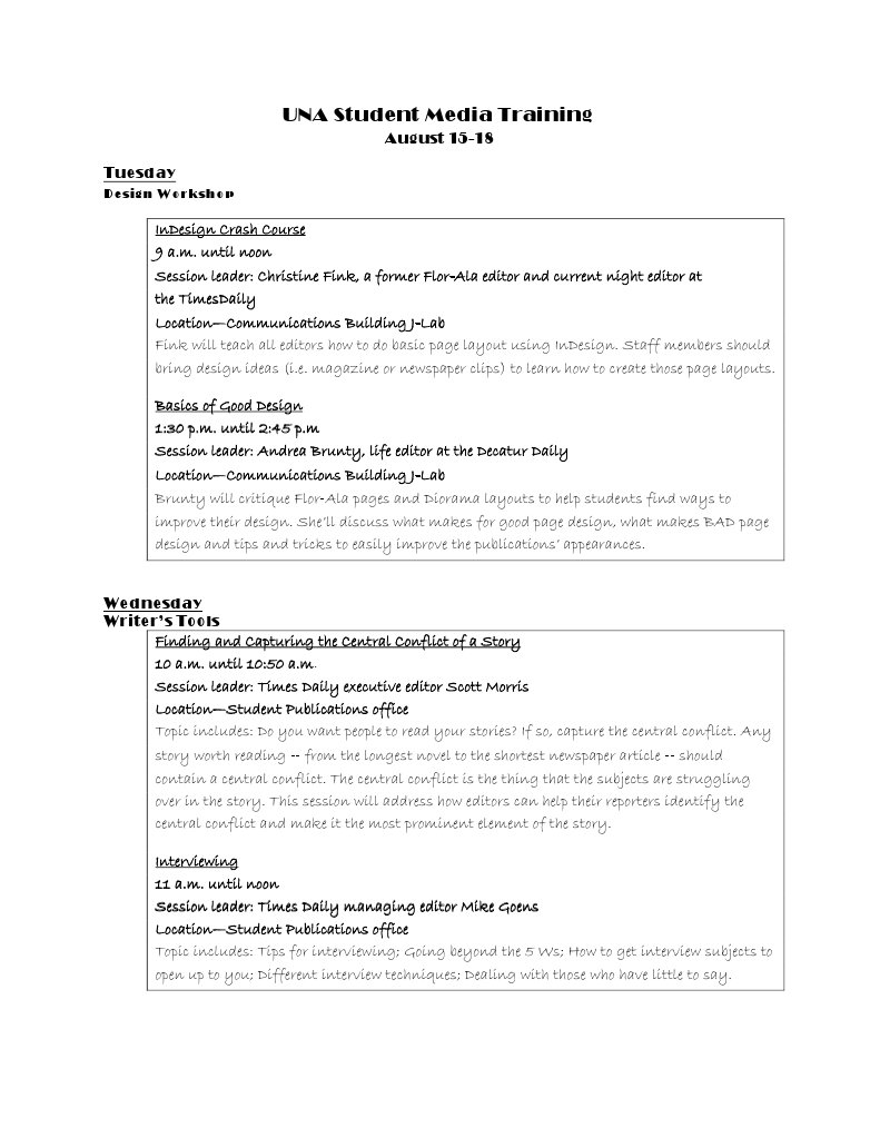 UNA Student Media Training | PDF | Photo Manipulation | Editing