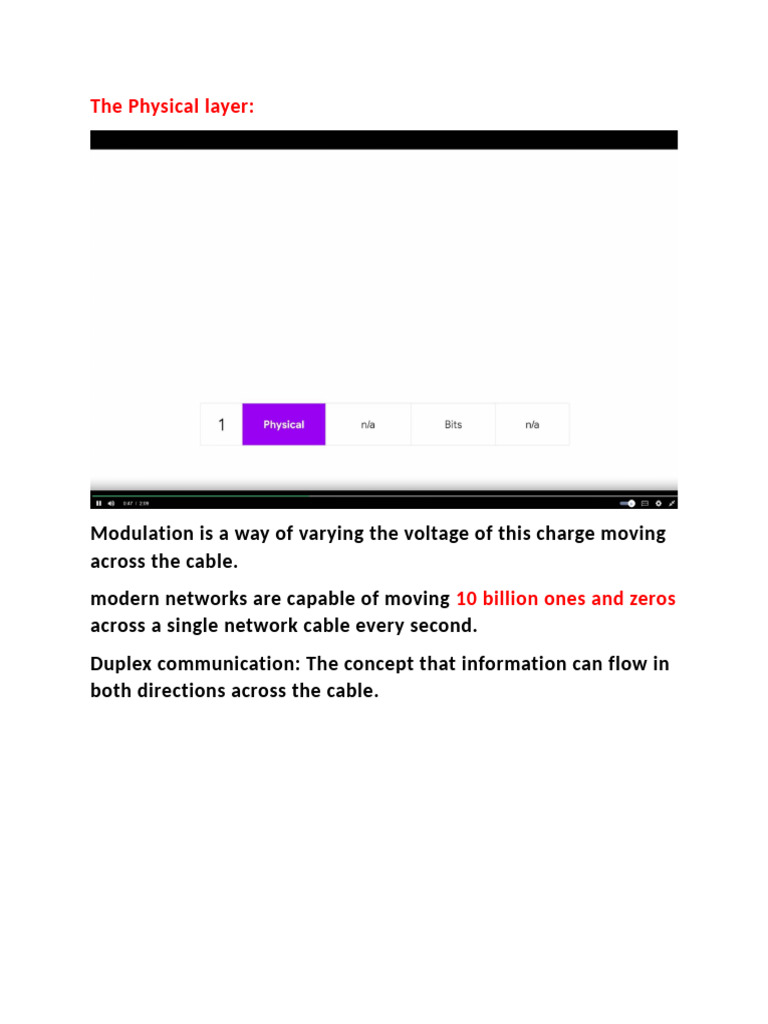 The Physical Layer | PDF | Technology & Engineering