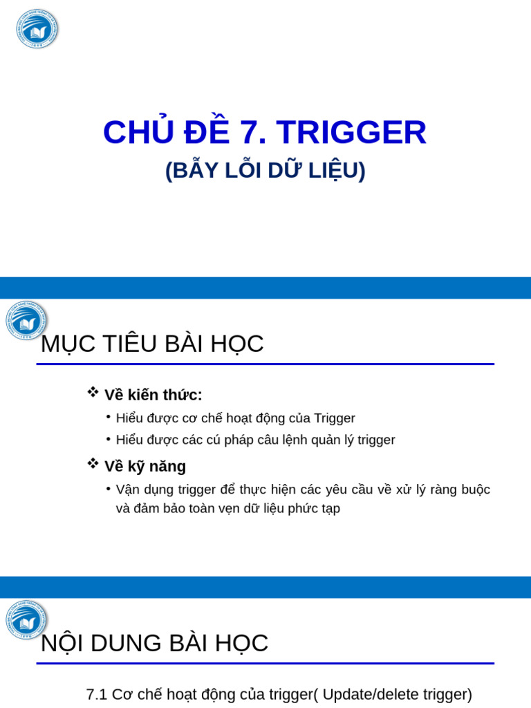 Bai 7. Trigger | PDF