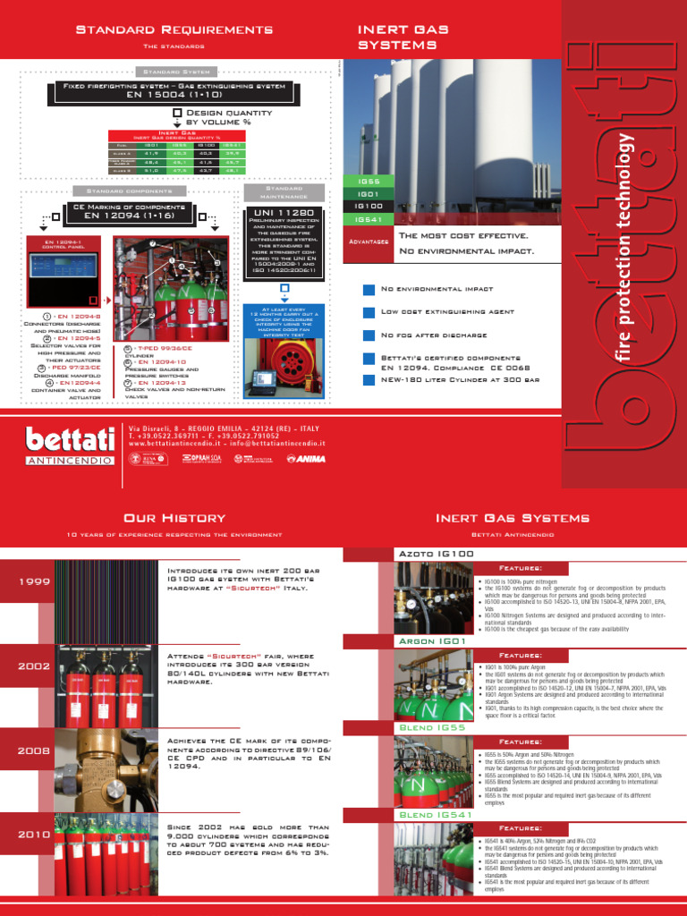 Inert Gas Fire Suppression Systems | PDF | Valve | Argon