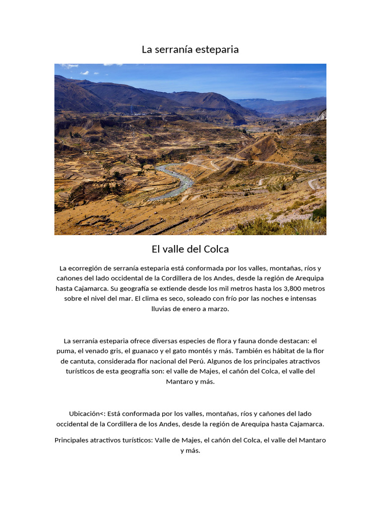 La Serranía Esteparia | PDF