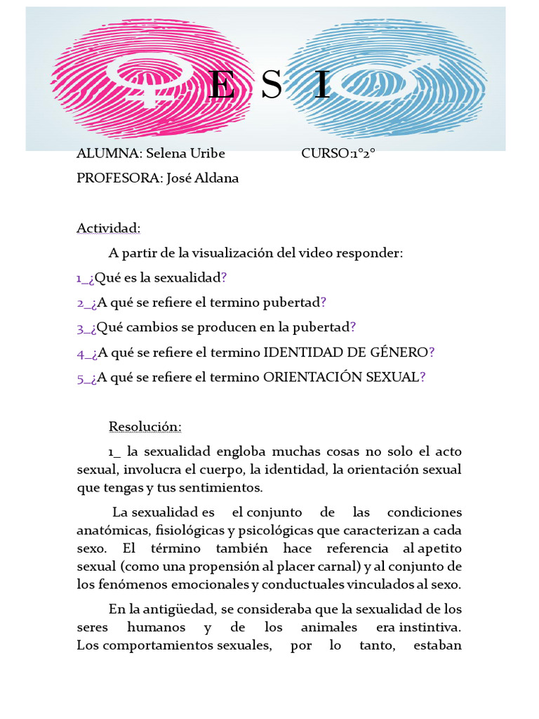 Esi TP | PDF | Homosexualidad | Orientación sexual