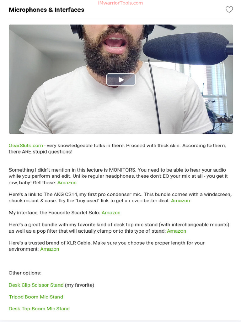 02-Microphones & Interfaces | PDF