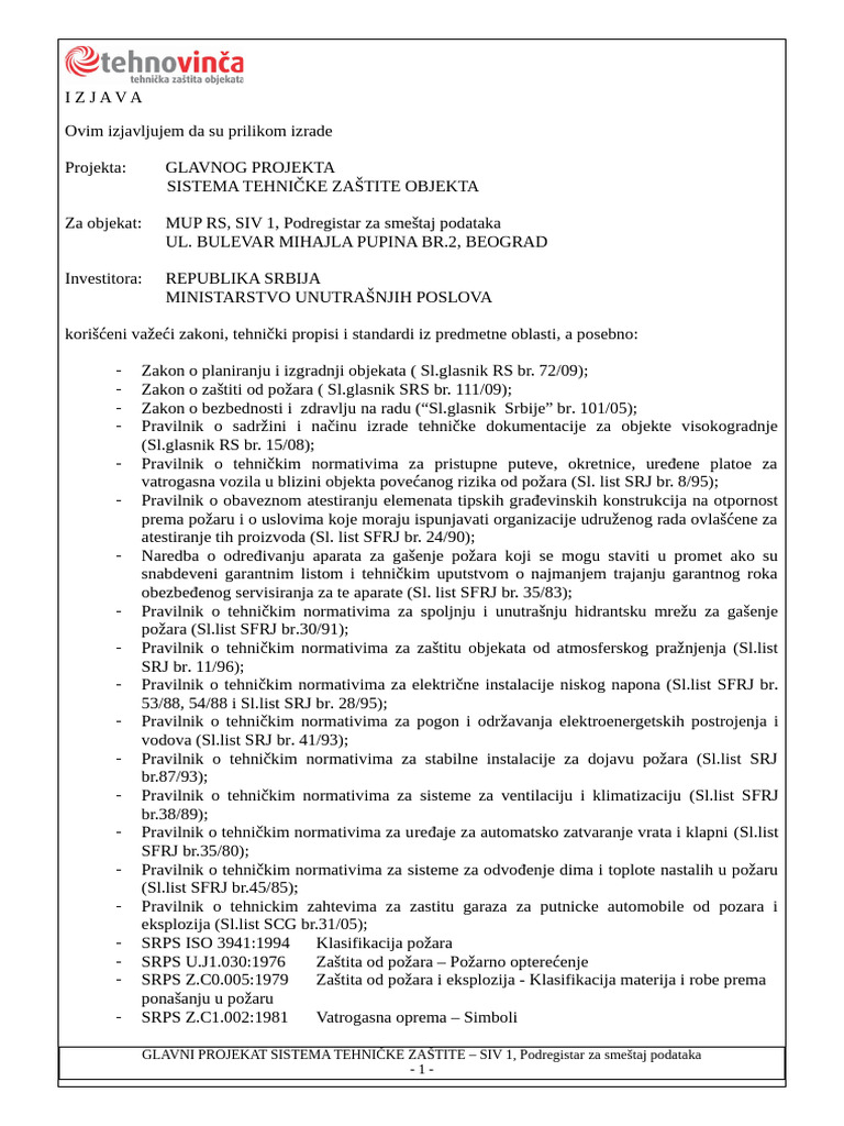 A.4. Izjava Projektanta | PDF