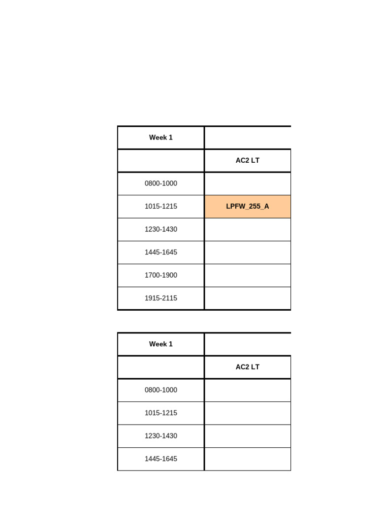 Timetable | PDF | Technology & Engineering