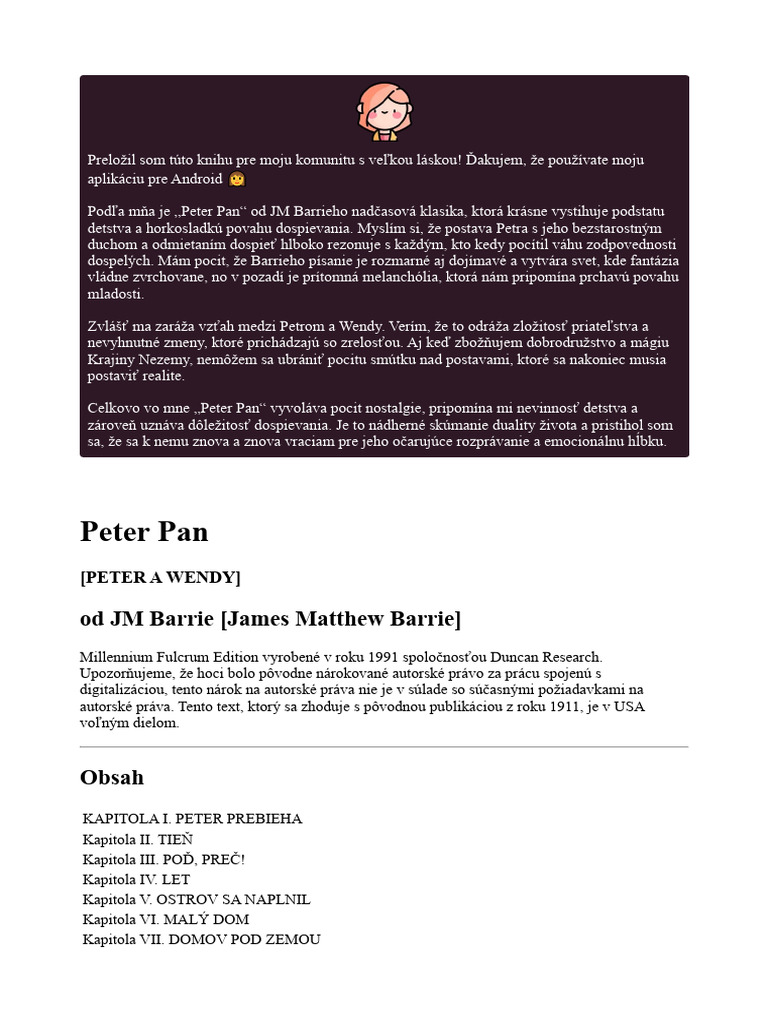 Peter Pan | PDF