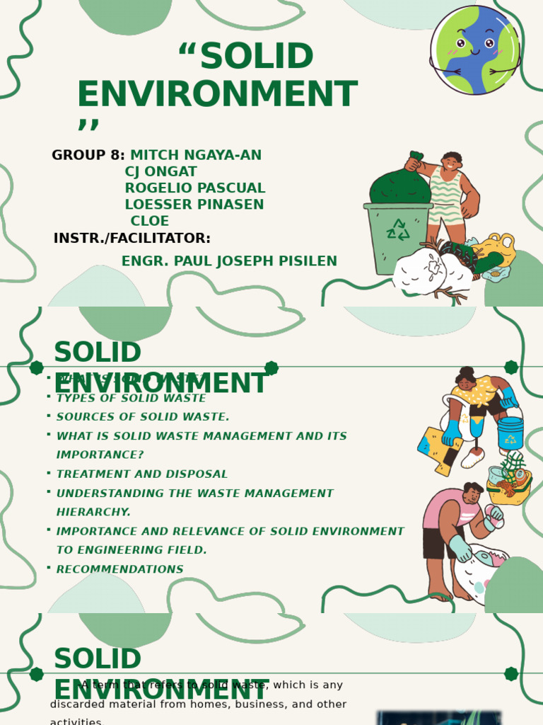 SOLID ENVIRONMENT | PDF | Waste Management | Waste