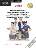 Kom Pan 11 - Q2 - Modyul 1 - Aralin 1 4 Komunikasyon - Q2 - Modyul DMNHS | PDF