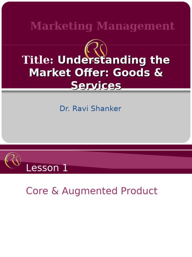 03-Understanding Market Offer-Product Management | PDF | Product ...