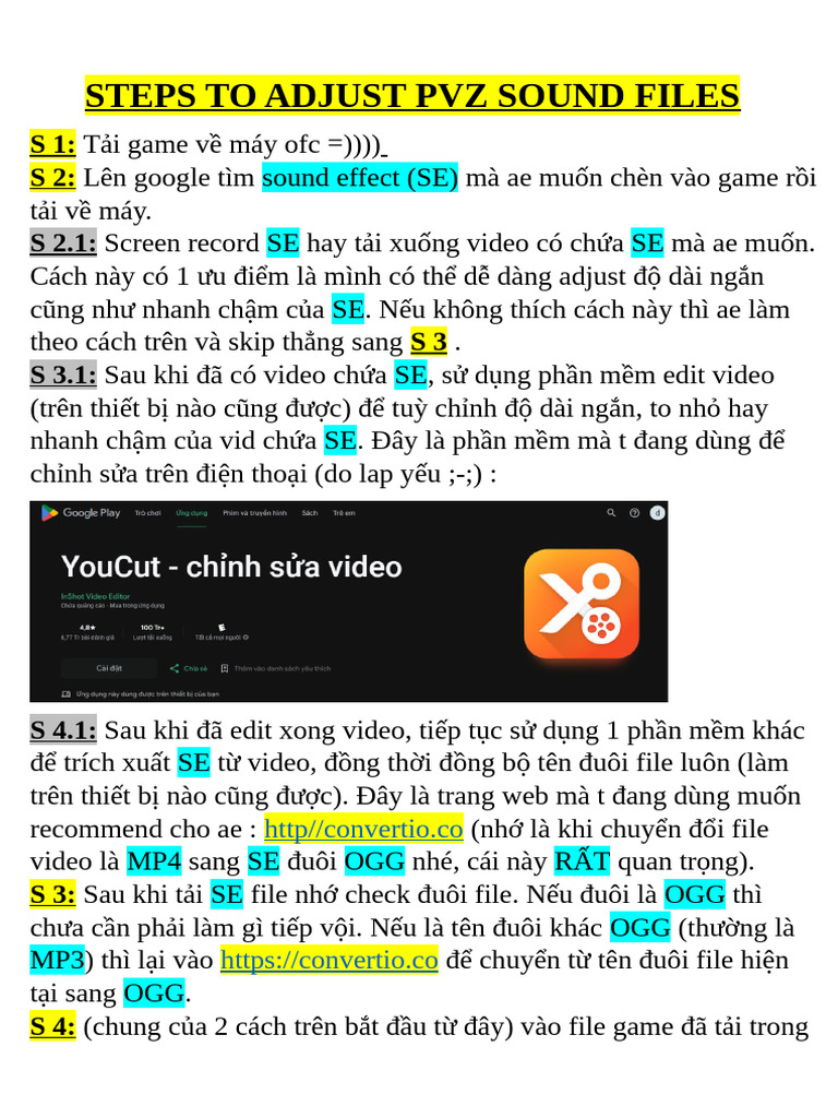 How To Change PVZ Sound Files | PDF