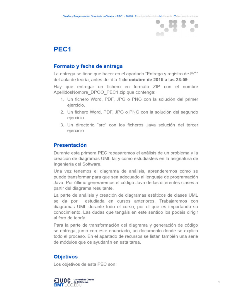 Dpoo 20151 Gei Pac1 Ib Sol | PDF | Lenguaje de modelado unificado | Java (lenguaje de programación)