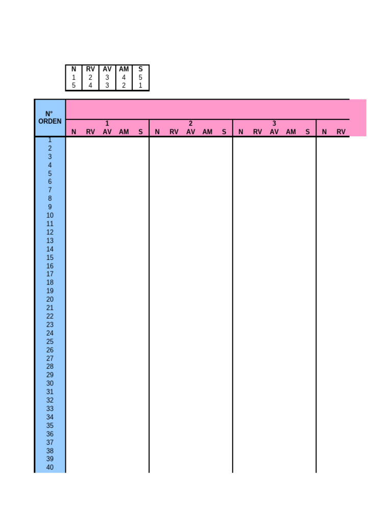 Matriz en Excel Habilidades para La Vida | PDF