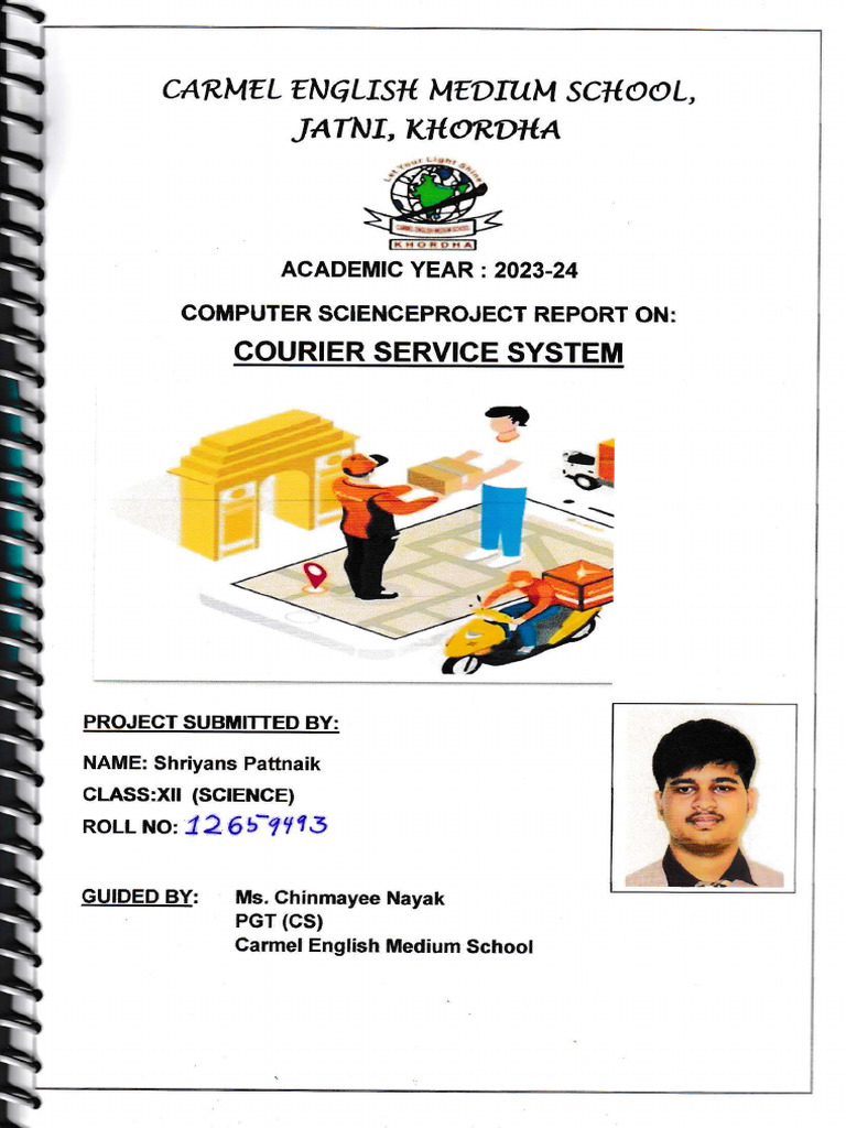 Courier Service System-Class-12-Computer Science | PDF | Computer Programming | Computing