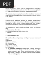 Pulverization Process in Powder Metallurgy | PDF | Mill (Grinding) | Alloy