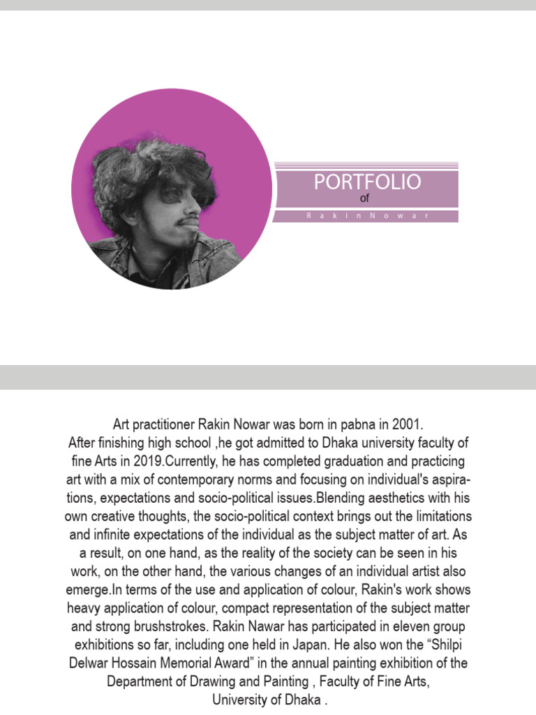 Rakin Nowar: Art Portfolio Overview | PDF