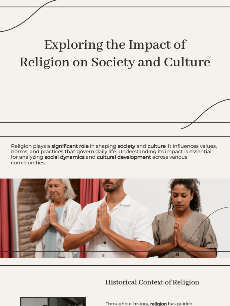Slidesgo Exploring The Impact of Religion On Society and Culture ...