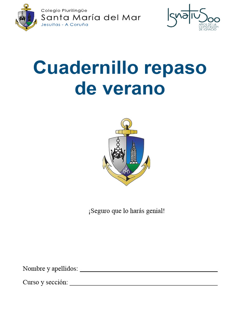 Cuadernillo de Repaso de Verano 3º Primaria | PDF