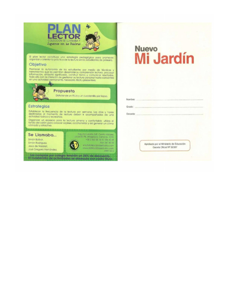 Libro Mi Jardin | PDF