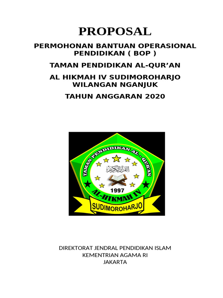 Form Proposal BOP | PDF