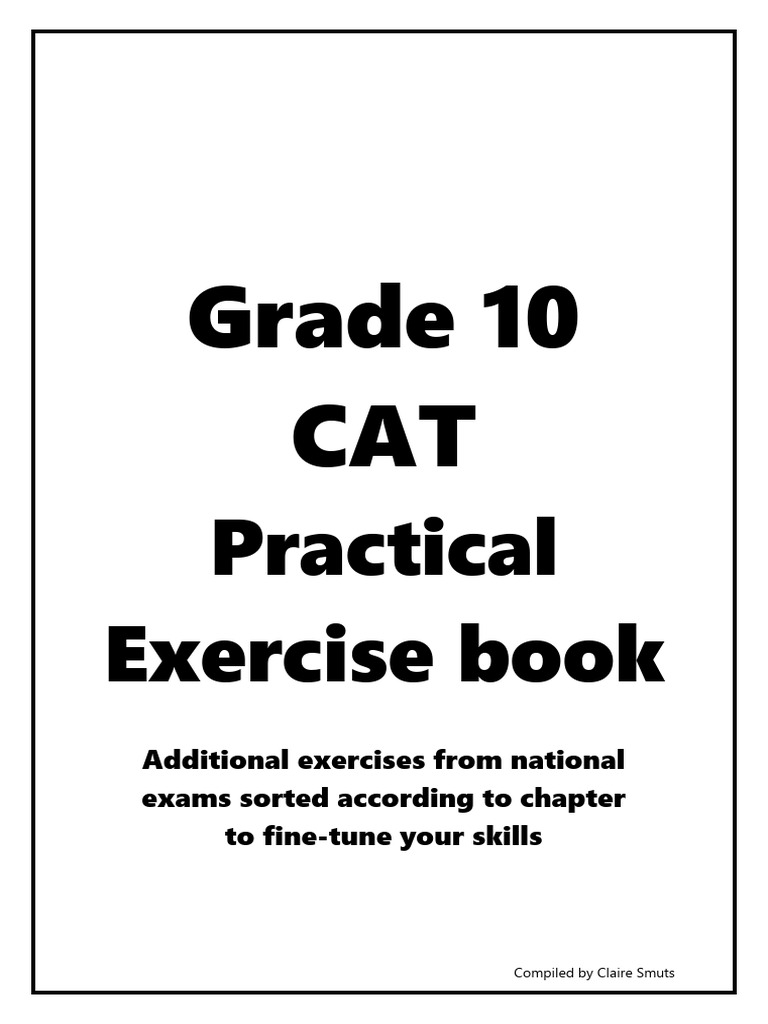 Grade 10 Practical Exercise Book | PDF | Microsoft Excel | Spreadsheet