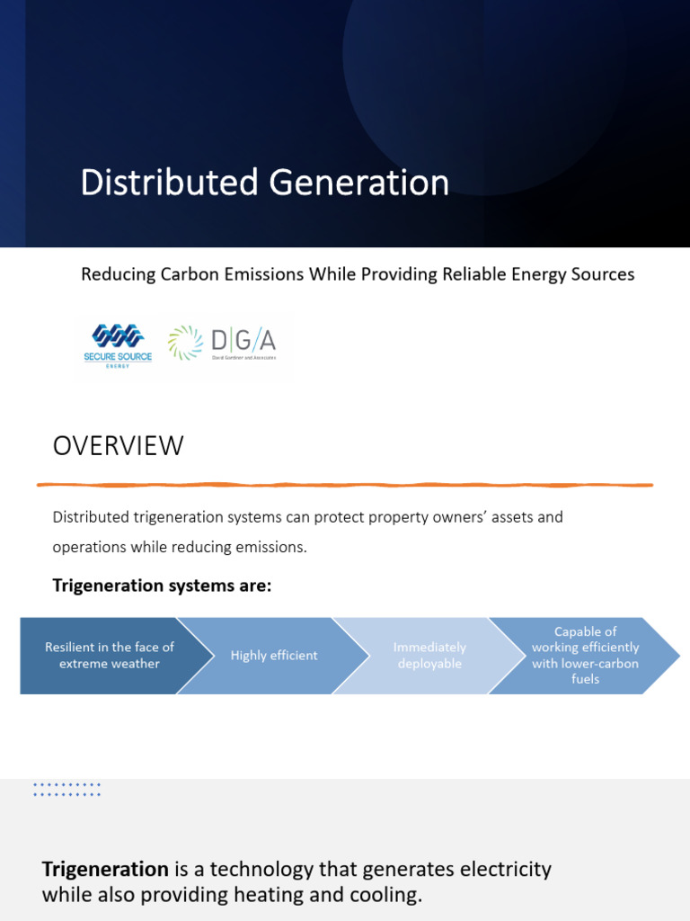 DGA Distributed Generation PPT 2 8 23 | PDF | Cogeneration ...