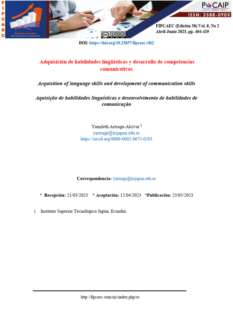 Desarrollo de habilidades lingüísticas | PDF | Comunicación | Lingüística