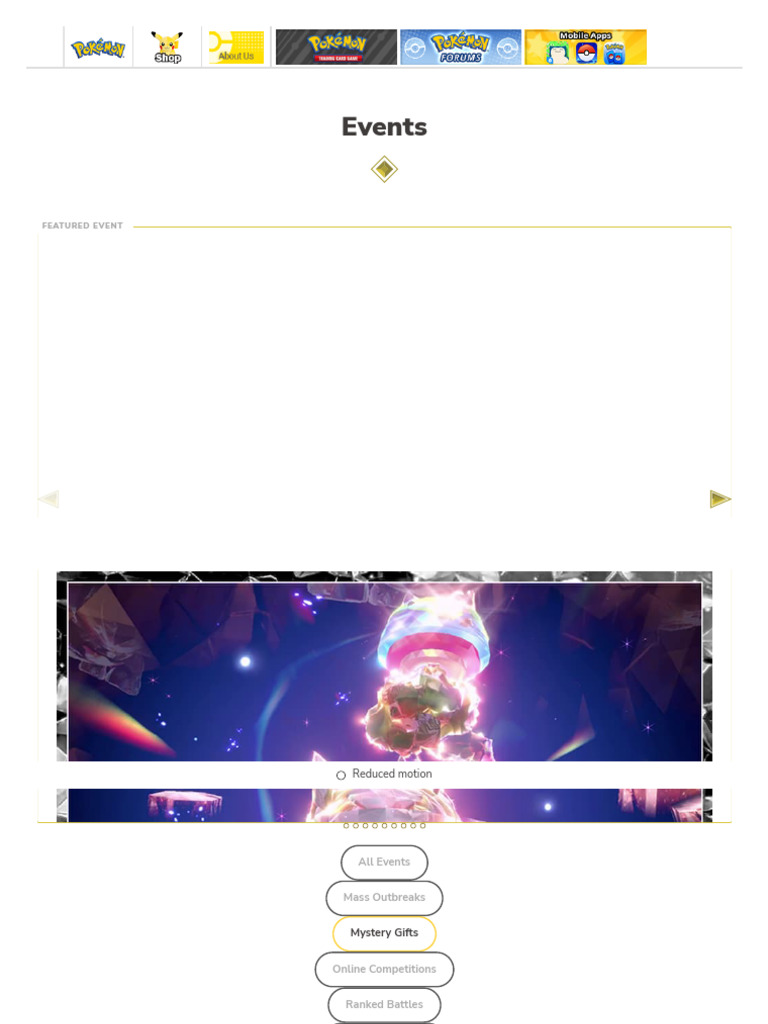 Pokémon Scarlet and Pokémon Violet - Events | PDF | Games & Activities ...