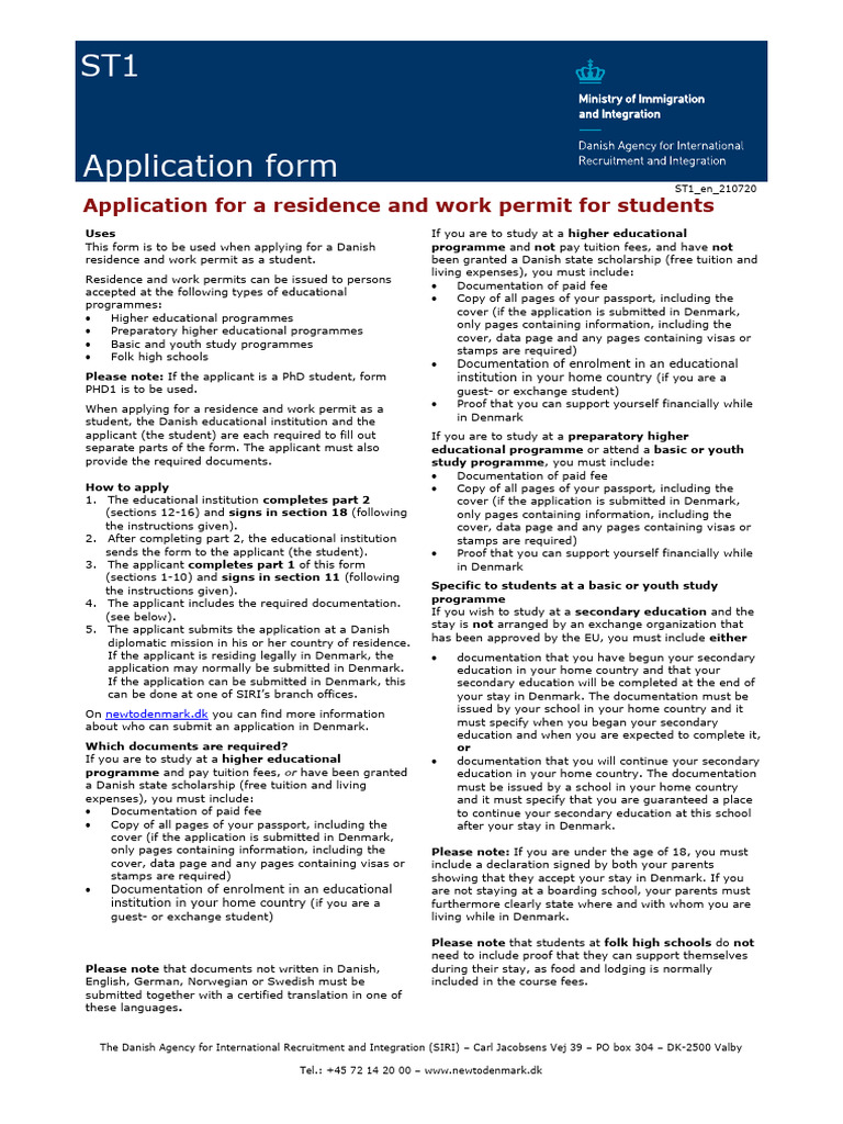 Sample ST1 Application Form | PDF | Identity Document | Passport