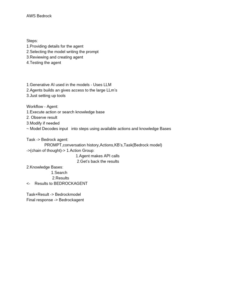 AWS BedRock | PDF | Computers | Technology & Engineering