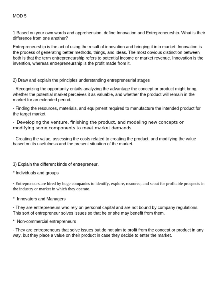 Mod 5 | PDF | Business | Finance & Money Management