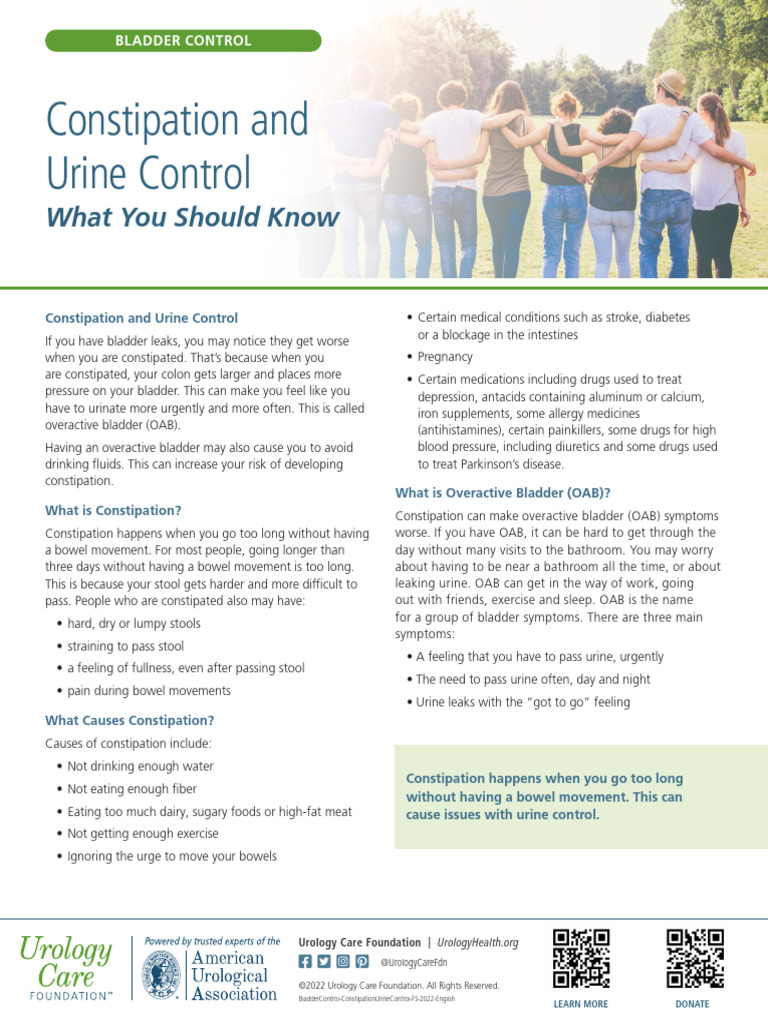 BladderControl ConstipationUrineControl FS 2022 English | PDF ...
